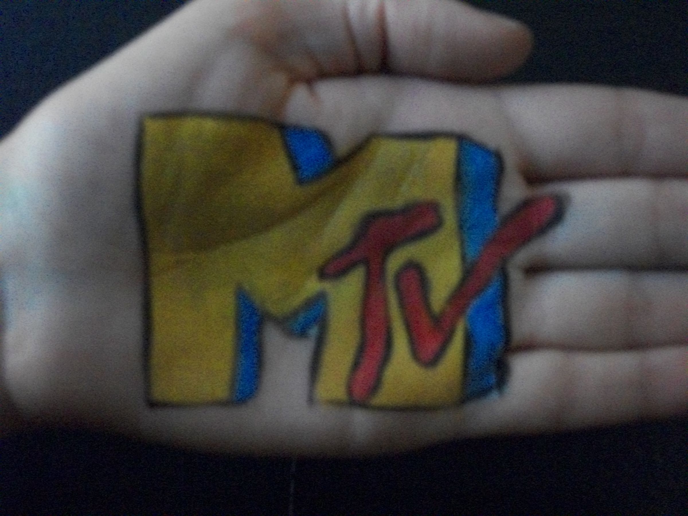 MTV Logo Hand Art : 5 Steps - Instructables