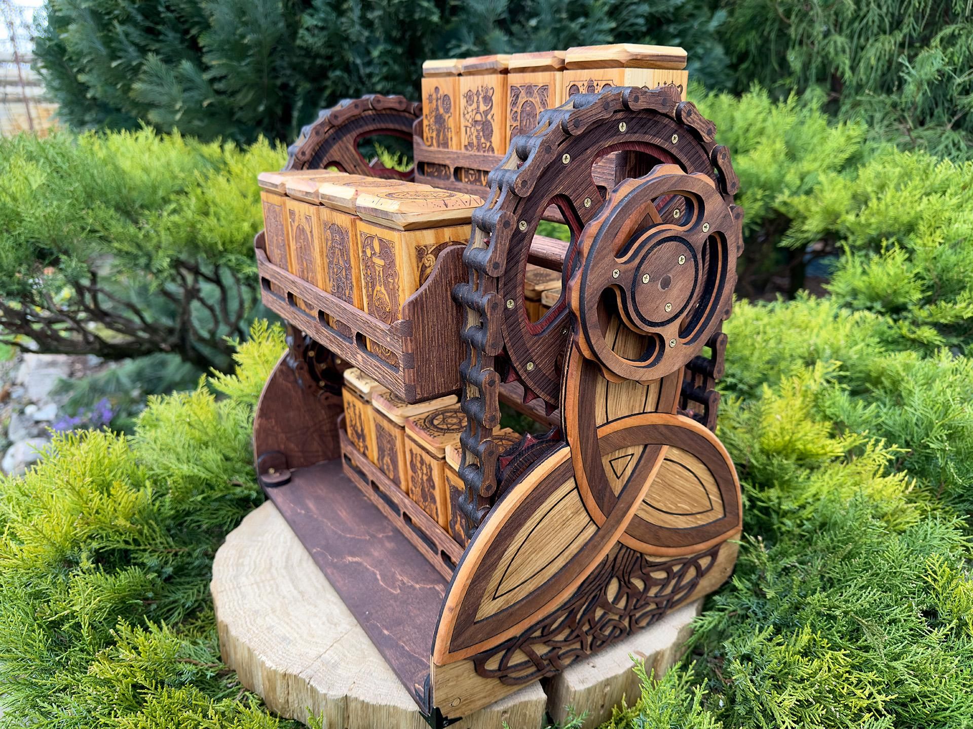 Wooden Vertical Carousel Spice Rack / Alchemy Design : 57 Steps (with ...