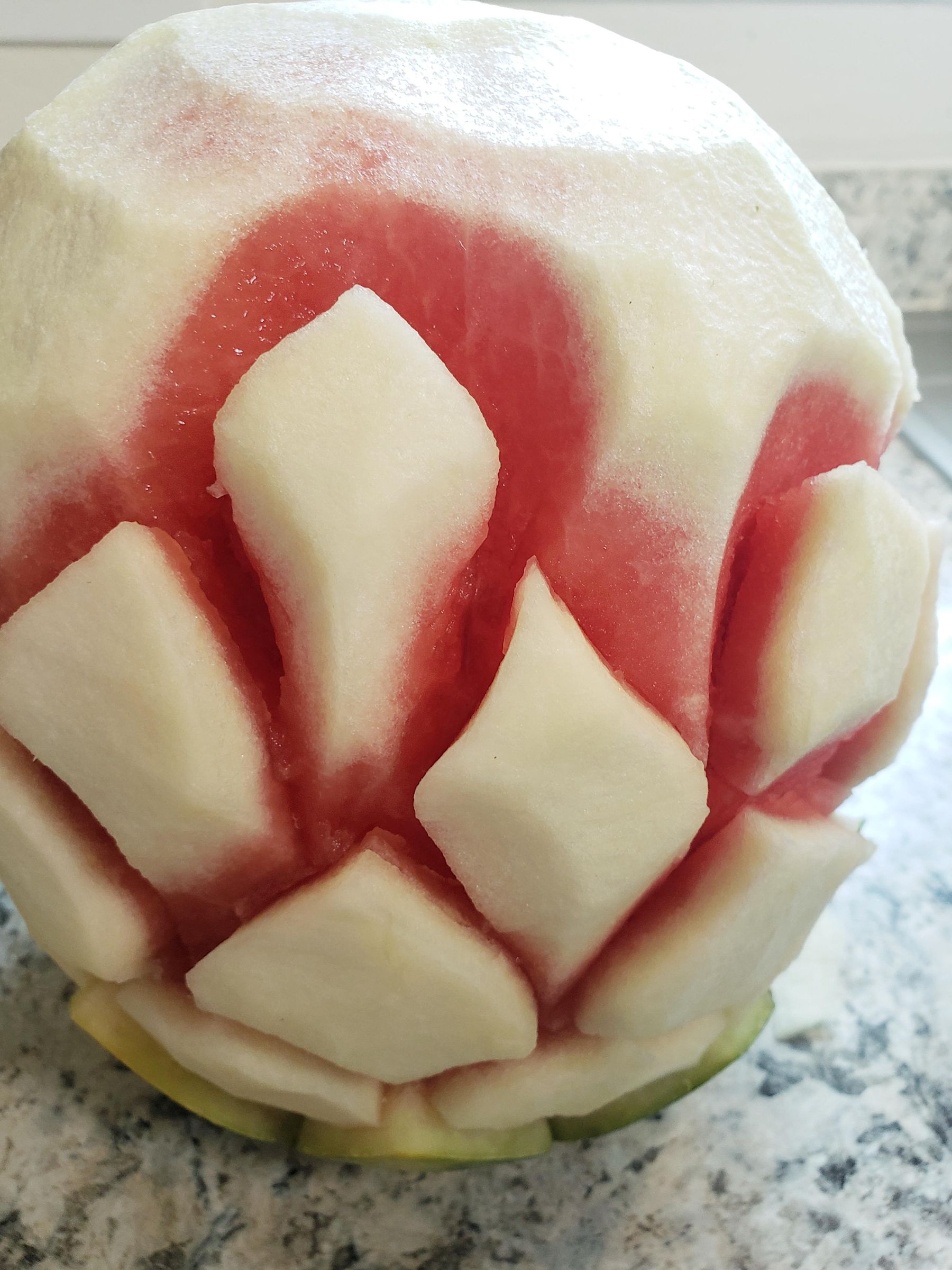 Watermelon Lotus Flower Carving! : 17 Steps (with Pictures) - Instructables