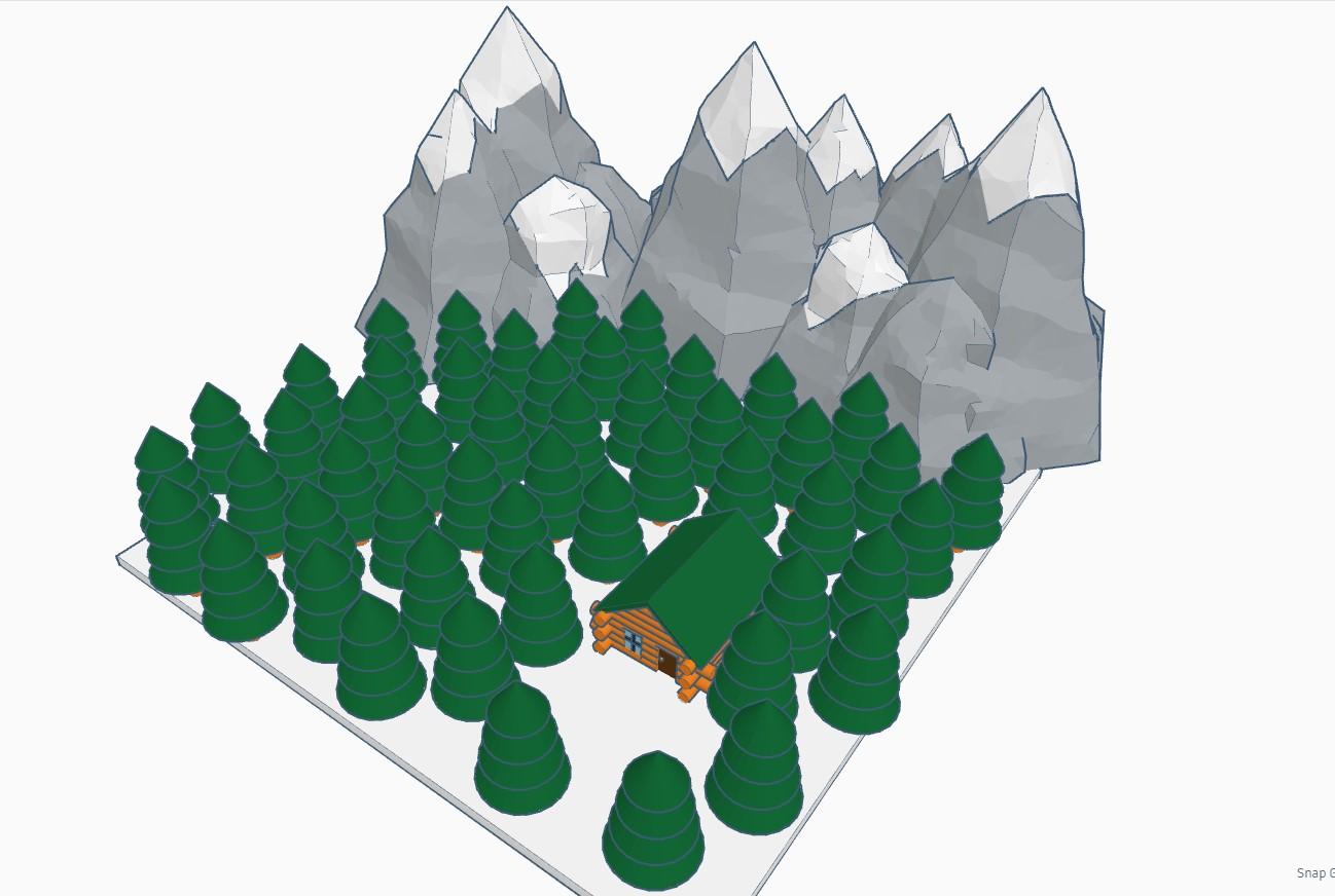 Pine Forest Diorama in Tinkercad : 7 Steps (with Pictures) - Instructables