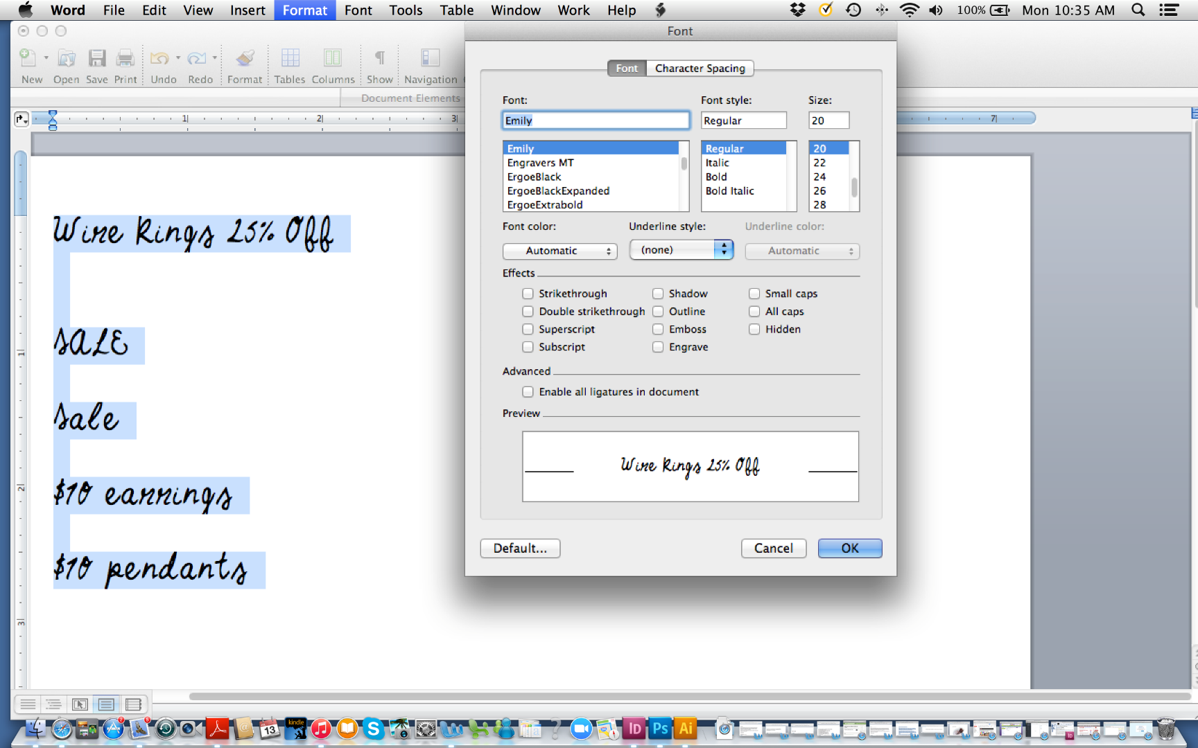 Easy Signs & Tags in Word : 4 Steps - Instructables