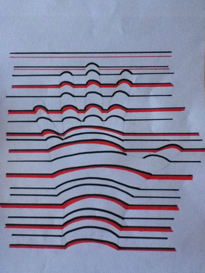 3d Hand Line Drawing