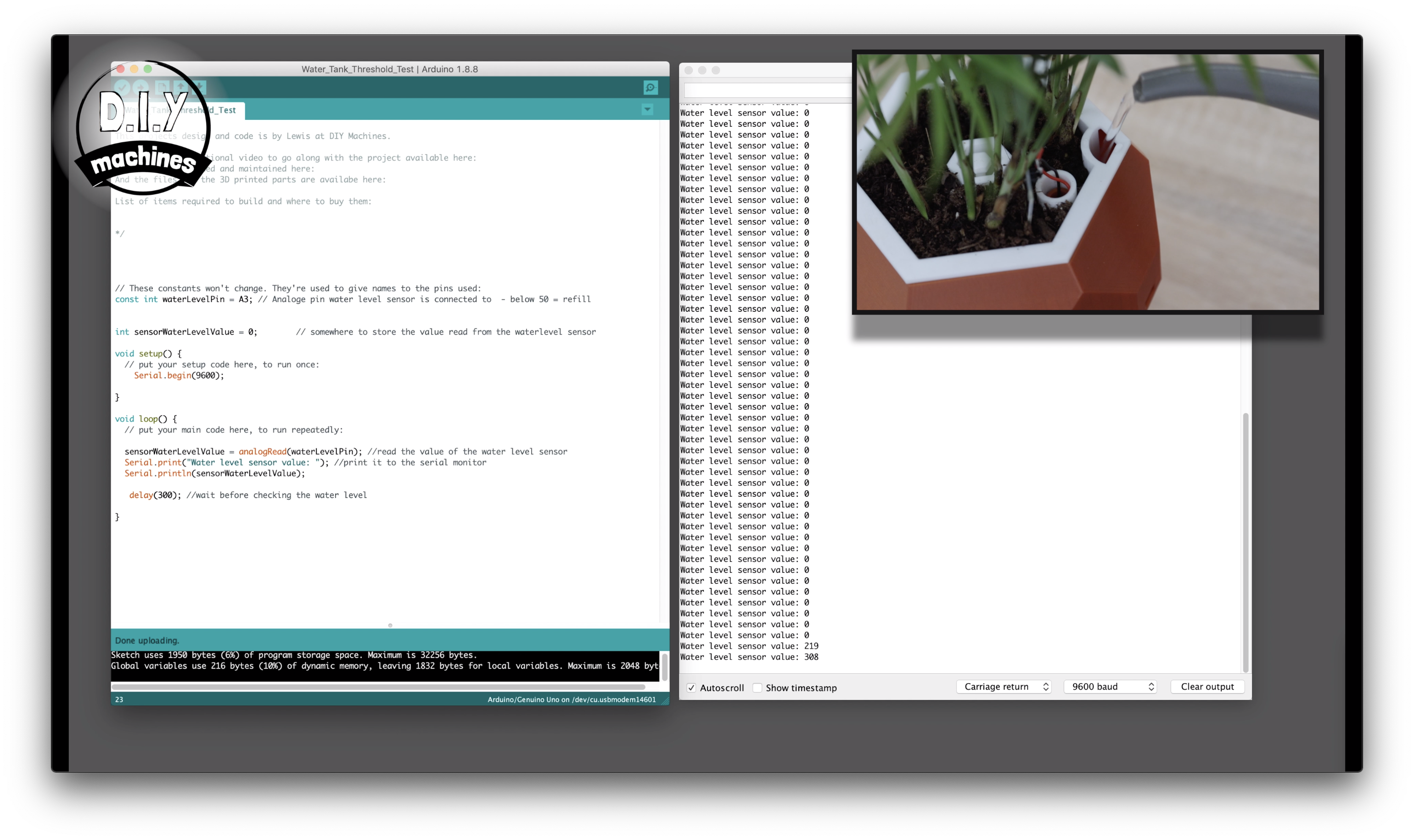 Automatic Smart Plant Pot - (DIY, 3D Printed, Arduino, Self Watering ...