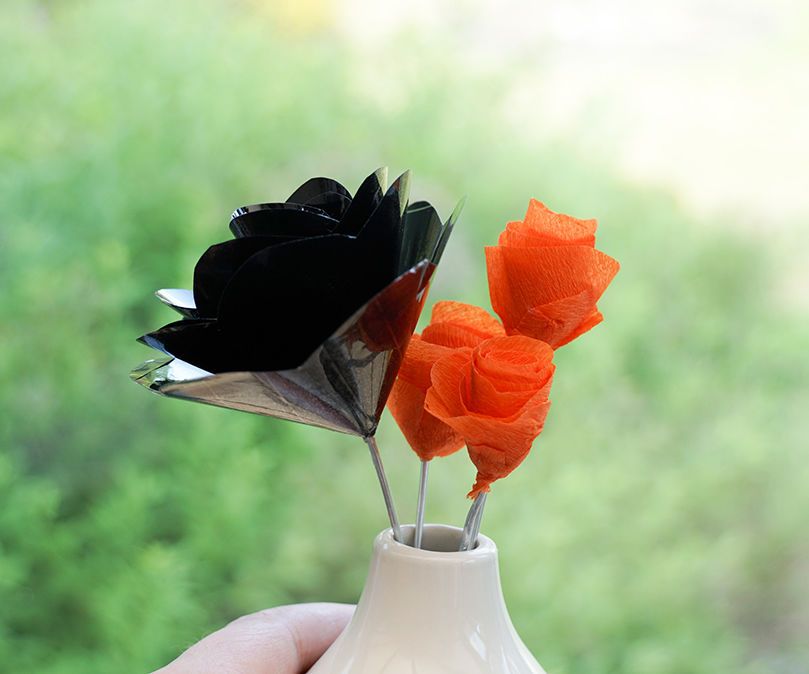 A Rose Made From Recycled VHS Tape | Quick & Easy Flower Bouquet ...