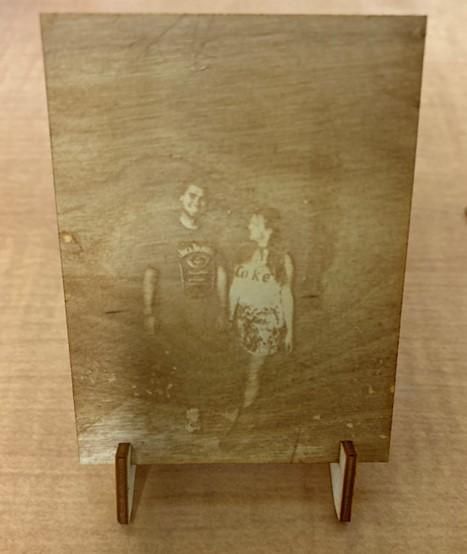 How to Laser Engrave a Photo Using a Trotec Laser (Stand for Picture ...