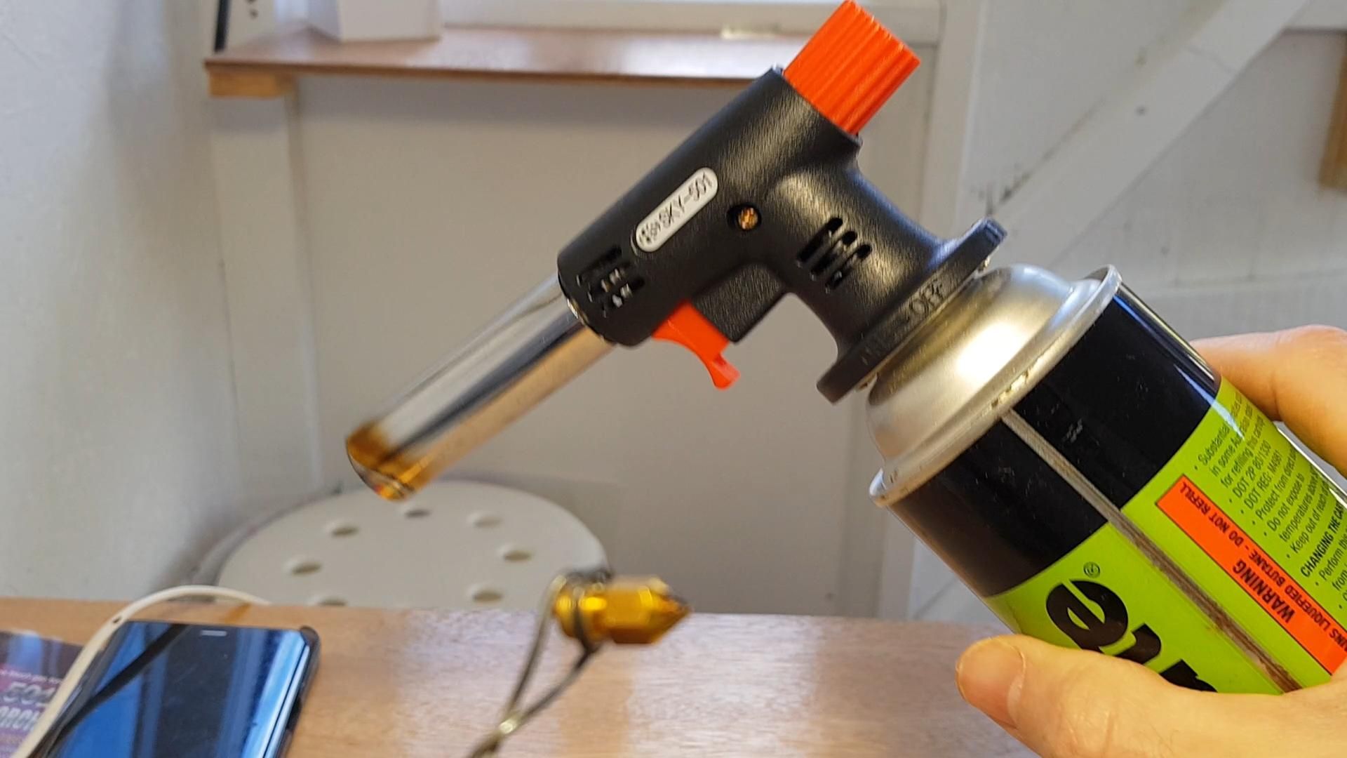 How to Clean 3D Printer Nozzle by Burning Off the Plastic : 4 Steps ...