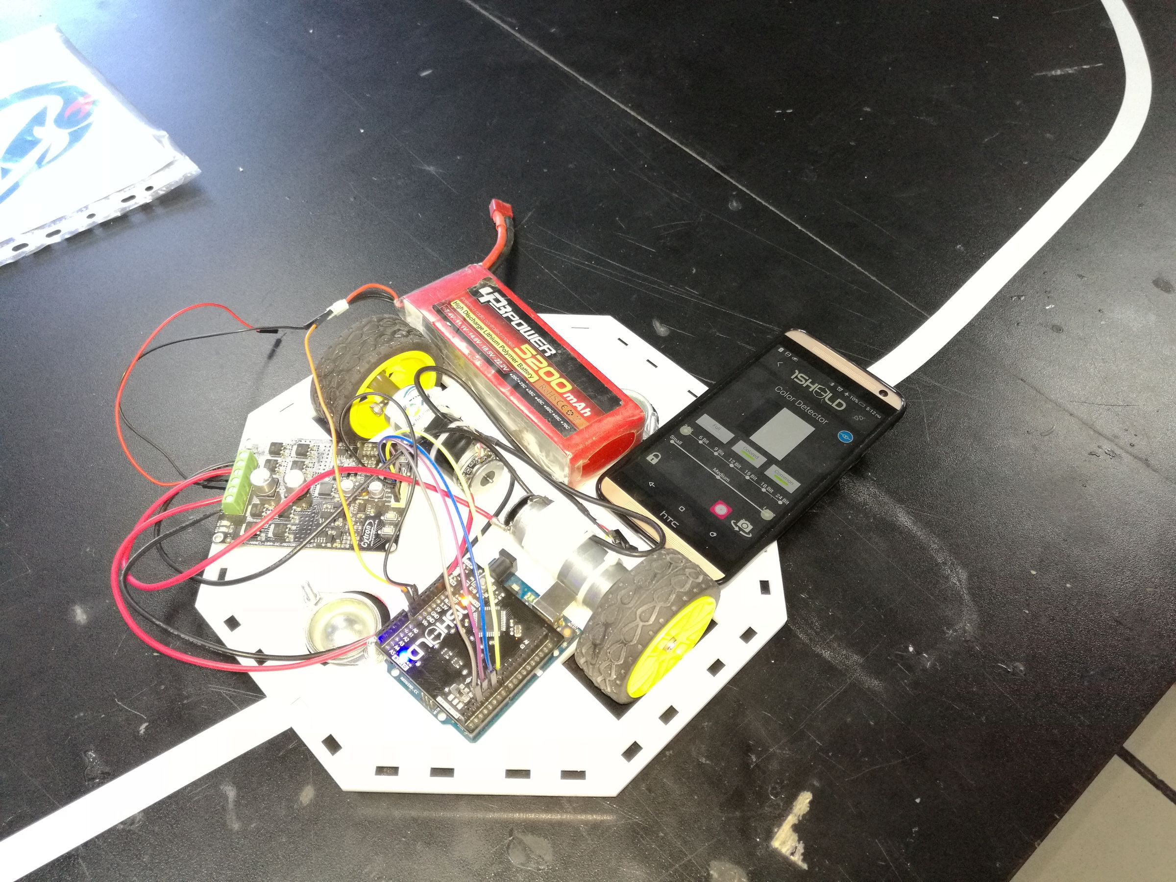 Line Follower Robot Using Camera Shield in 1Sheeld & Arduino : 5 Steps ...