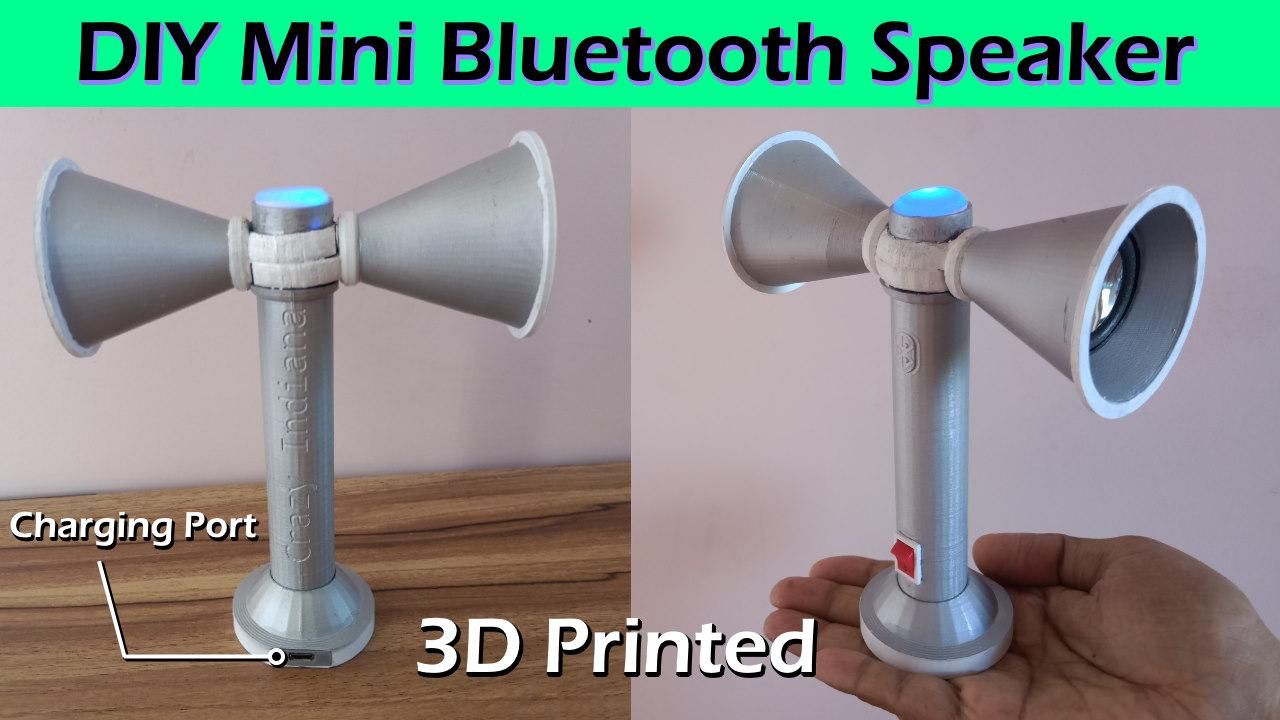 DIY Mini Bluetooth Speaker 3D Printed : 4 Steps - Instructables