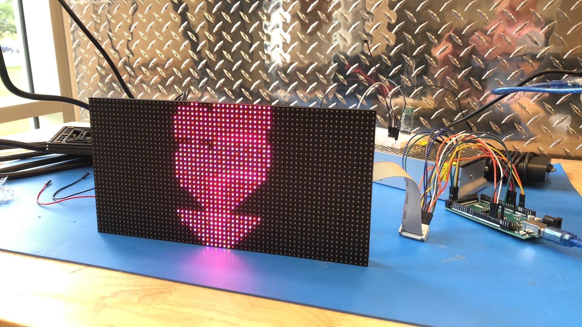 64x32 RGB LED Matrix With Arduino Mega : 6 Steps - Instructables