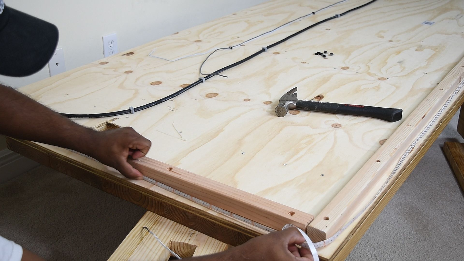 DIY Platform Bed With Floating Night Stands : 7 Steps (with Pictures ...