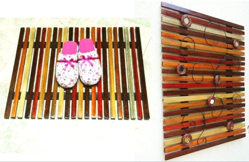Easy Wooden Slat Mat /Wall Art : 5 Steps (with Pictures) - Instructables