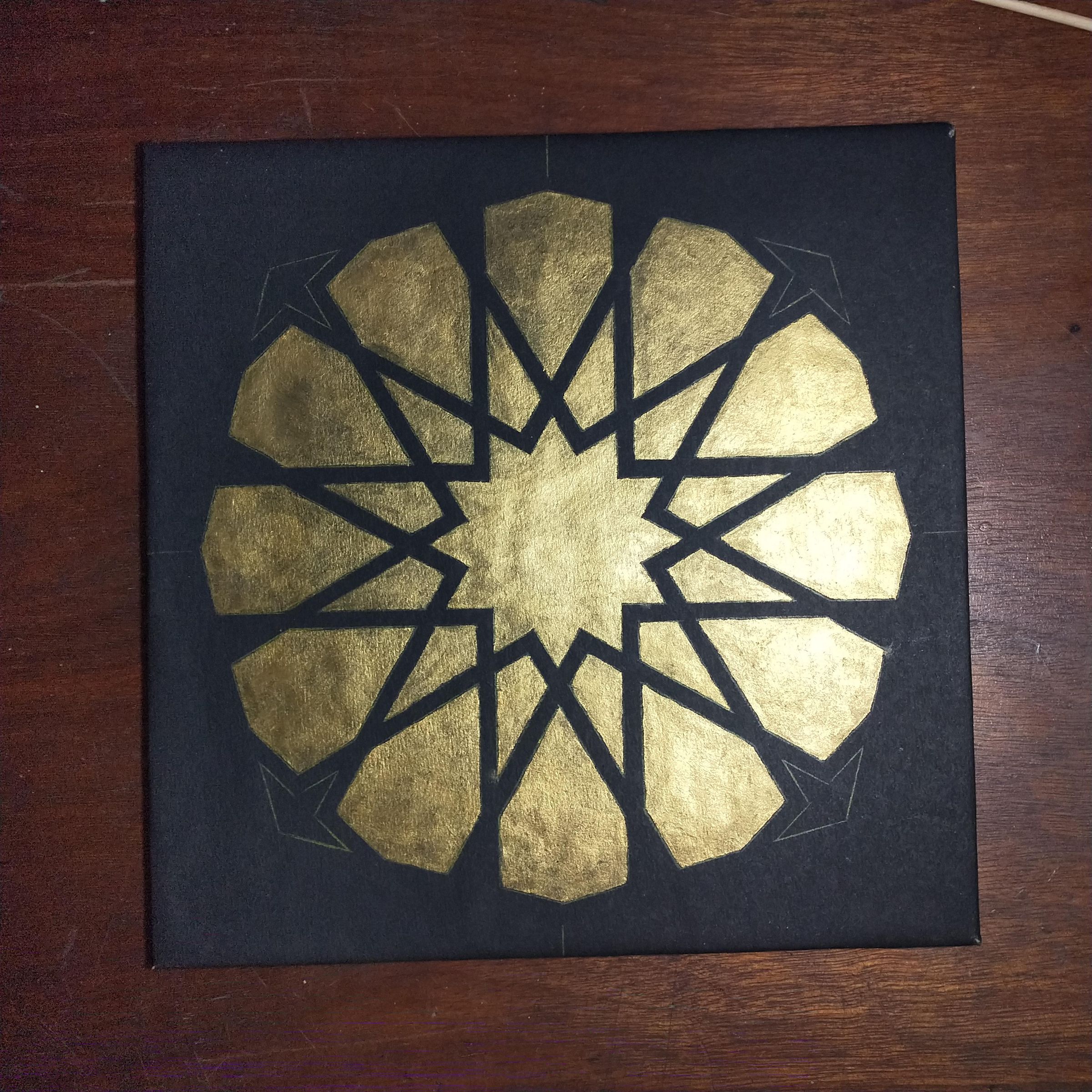 Painting a Geometrical 12 Fold Rosette : 13 Steps - Instructables