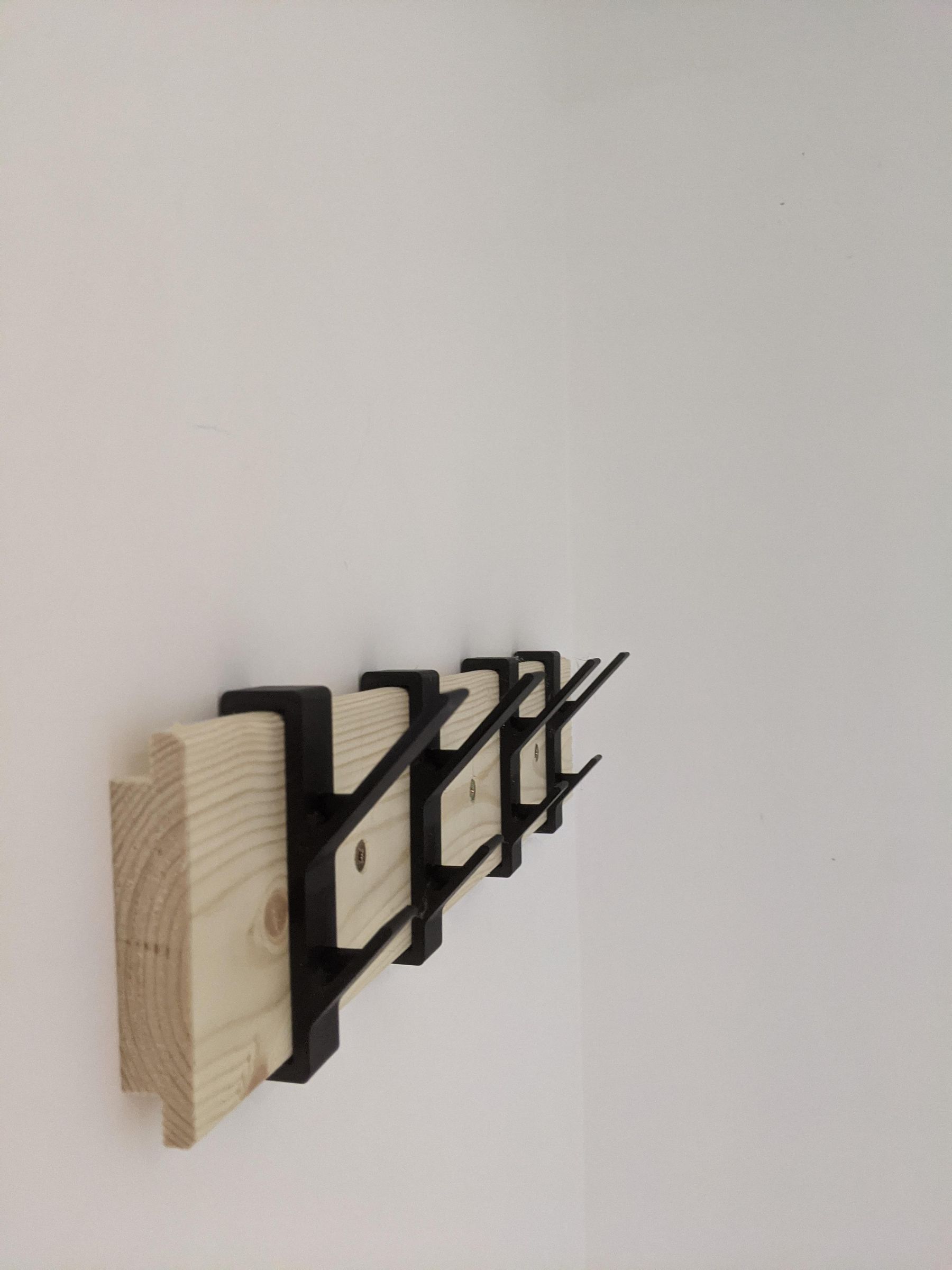 Simple Coat Hangers Made From Wood & 3d Printed Parts : 4 Steps (with ...