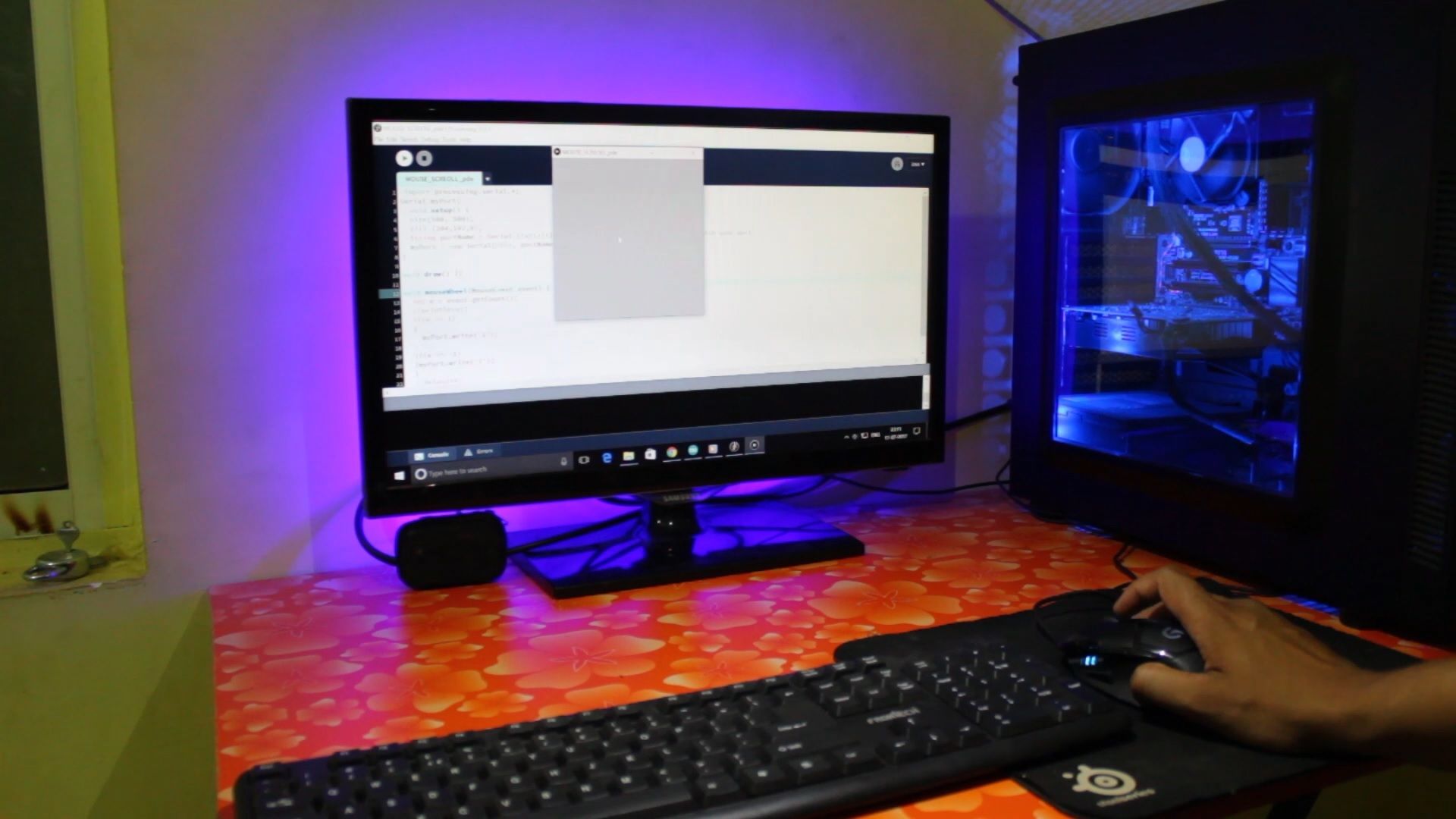 Control LED Strip Intensity Using Mouse Scroll Button || Install LED ...