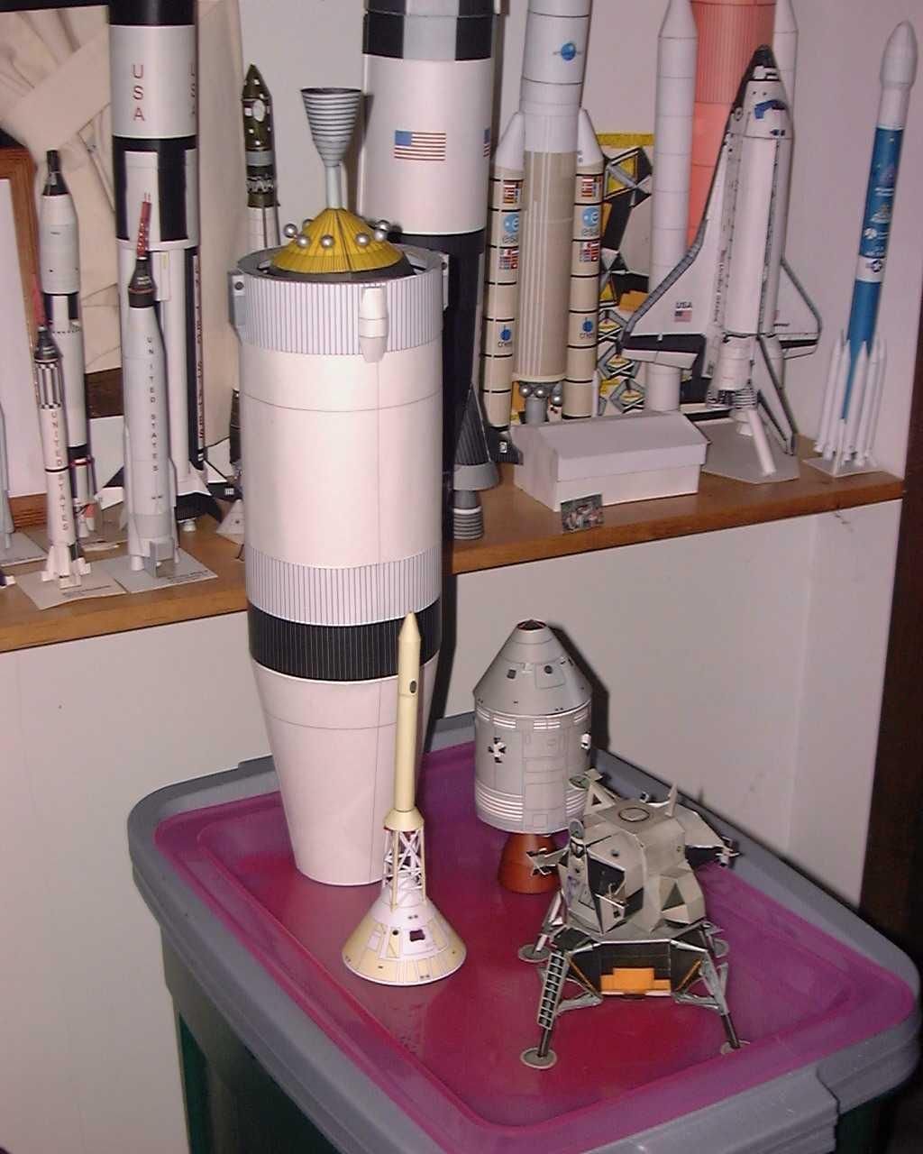 Real Spacecraft Paper Models