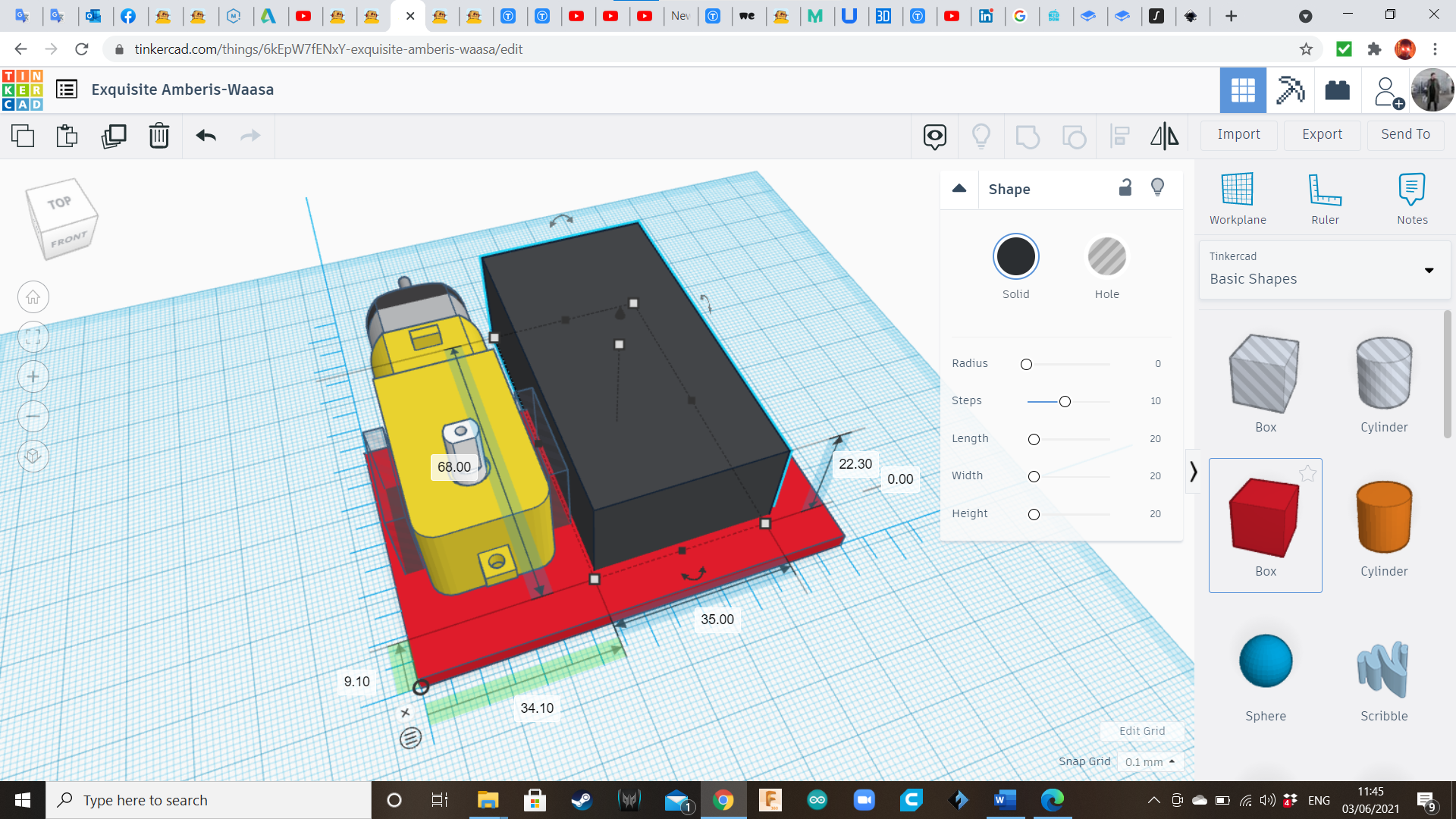 Tinkercad Robotics for School: Laser-cut Walking Machine! : 27 Steps ...