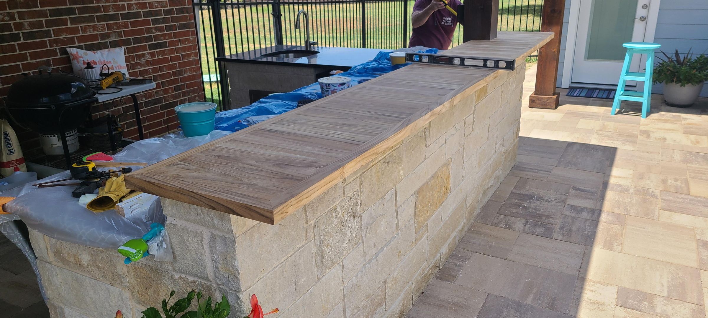 Backyard Teak Bar Top : 7 Steps (with Pictures) - Instructables