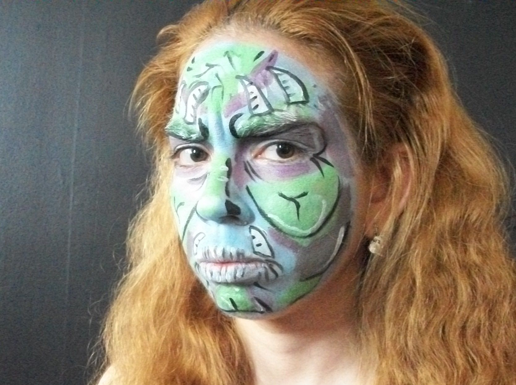 Cookie Monster Face Paint