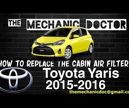 How to Replace the Cabin Air Filter: Toyota Yaris 2015 - 2016 : 12 ...