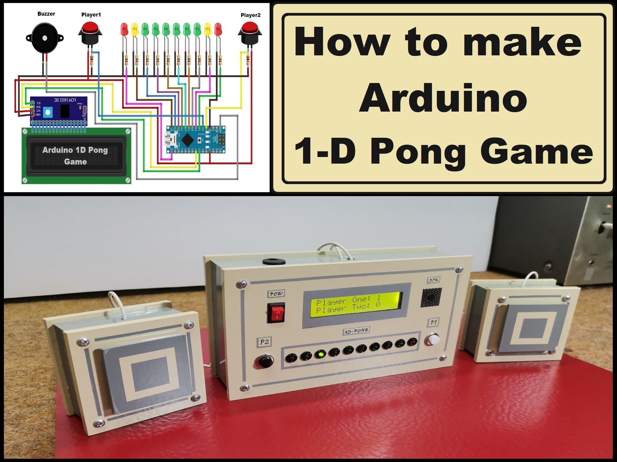 DIY Addictive Arduino 1D Pong Game : 4 Steps (with Pictures ...