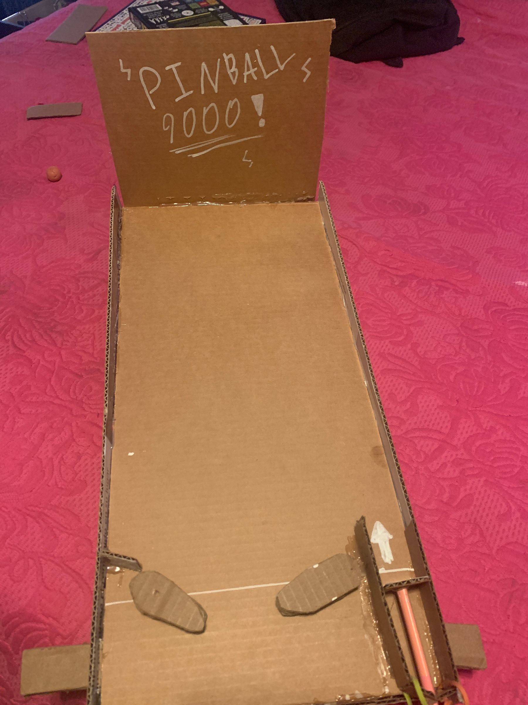 Make a Cardboard Pinball Machine! : 7 Steps - Instructables