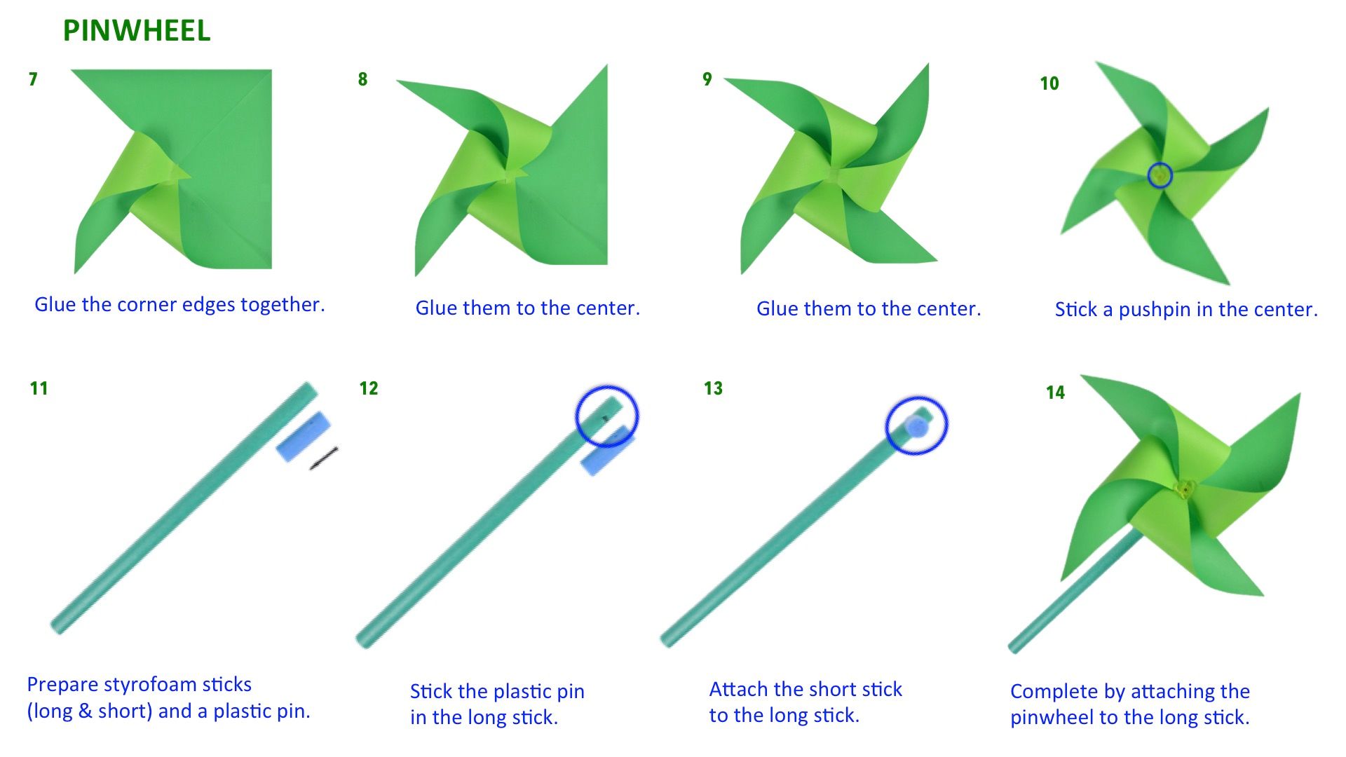 How To Make A Pinwheel Step By Step