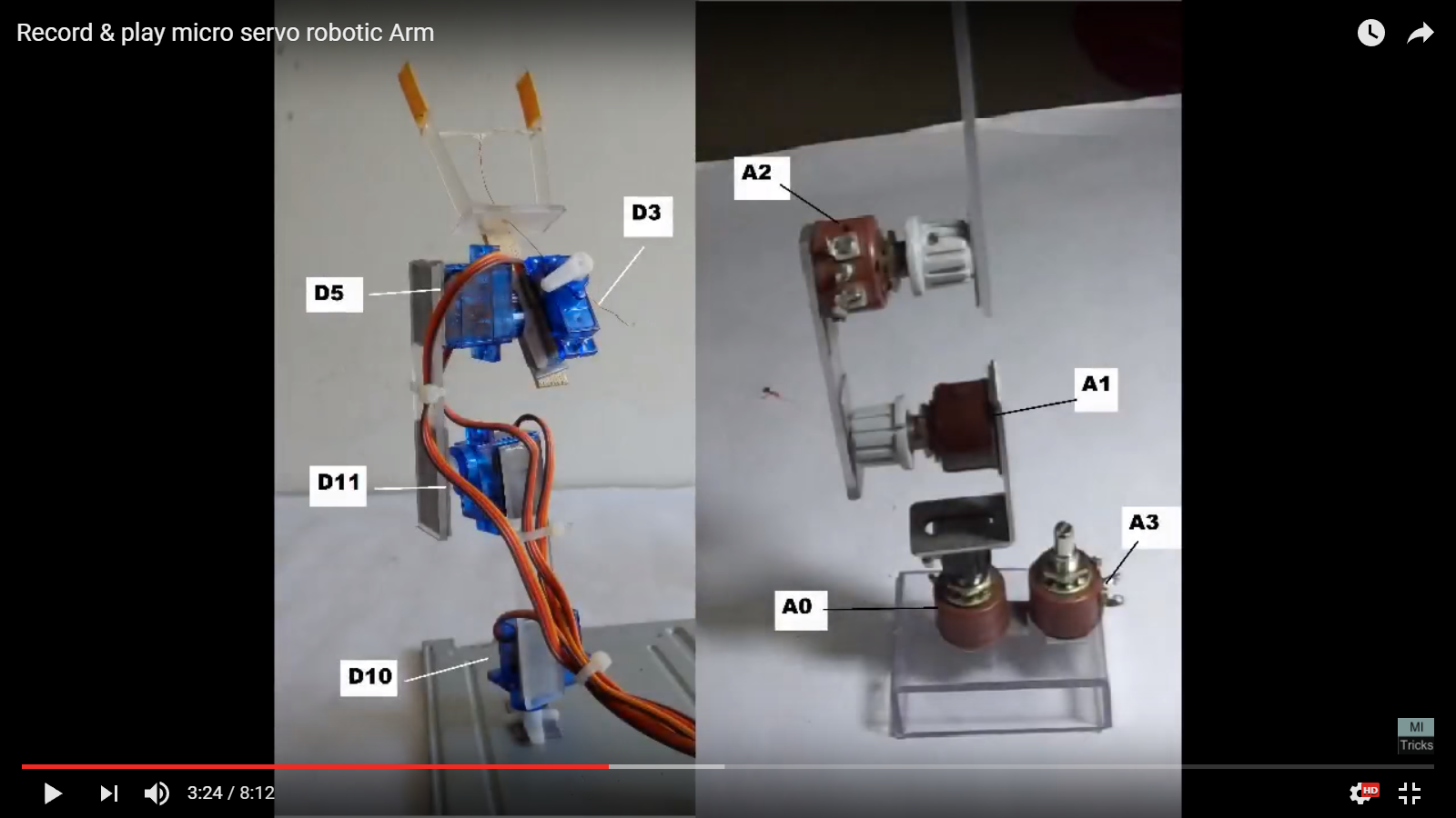 Micro Servo Based Robotic Arm With Record and Play Function : 5 Steps ...