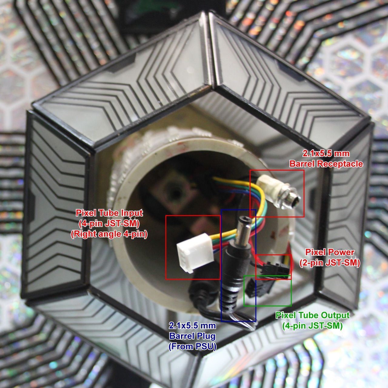 Glass Hexagon LED Pixel Fixture : 8 Steps (with Pictures) - Instructables