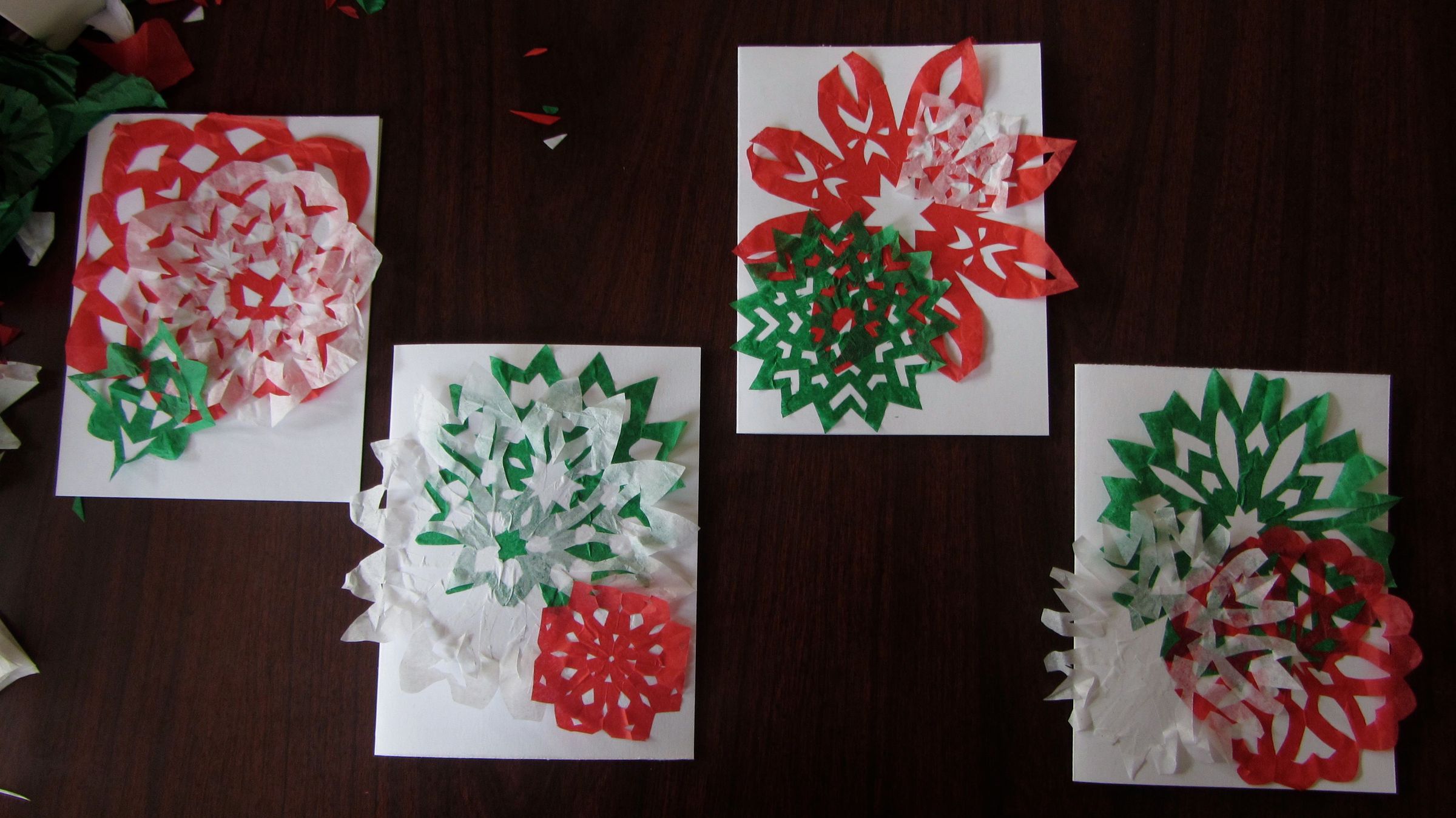 Tissue Paper Snowflake Cards : 3 Steps (with Pictures) - Instructables