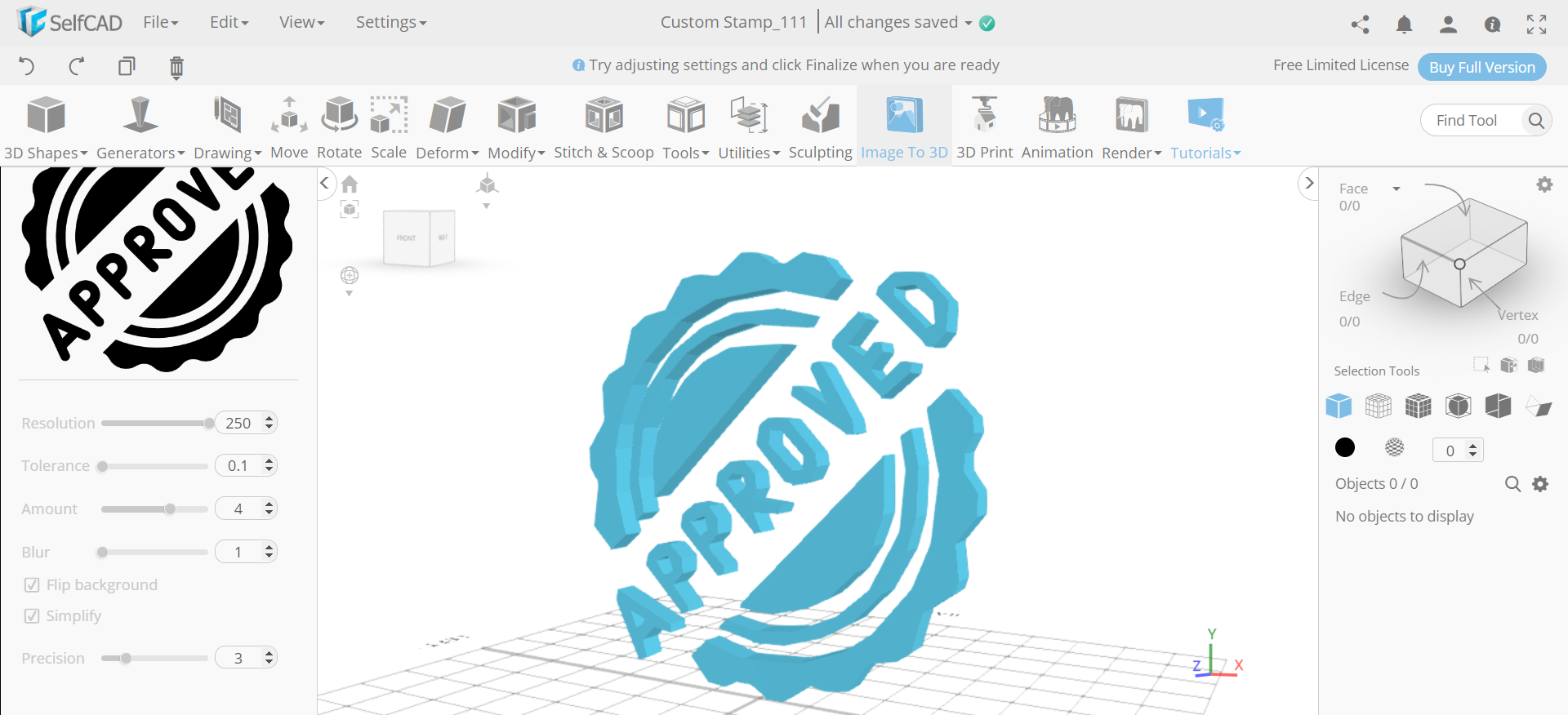 HOW TO CREATE a 3D CUSTOM STAMP USING 3D MODELLING SOFTWARE : 7 Steps ...