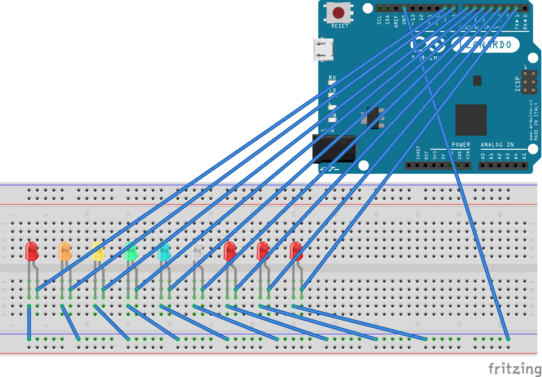 Arduino LED Chaser : 5 Steps - Instructables