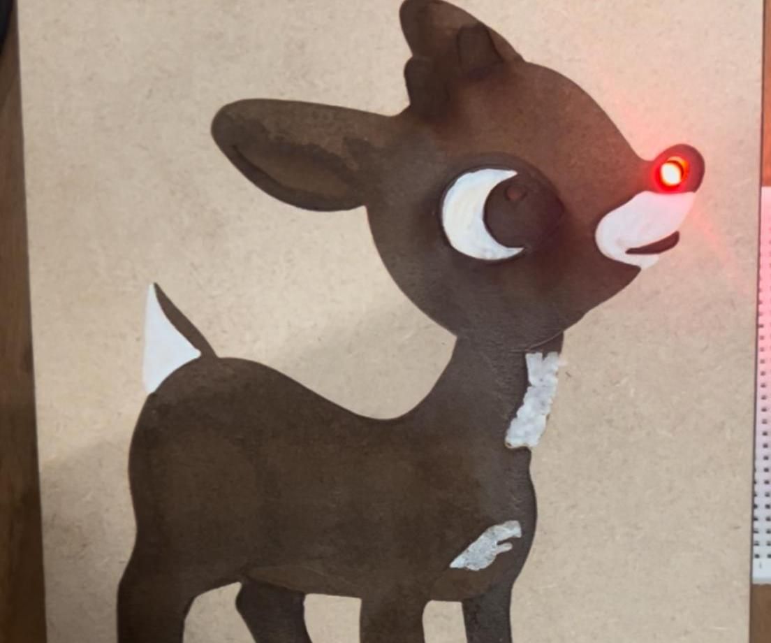 Blinking Rudolph the Red Nose Reindeer Decorations : 11 Steps ...