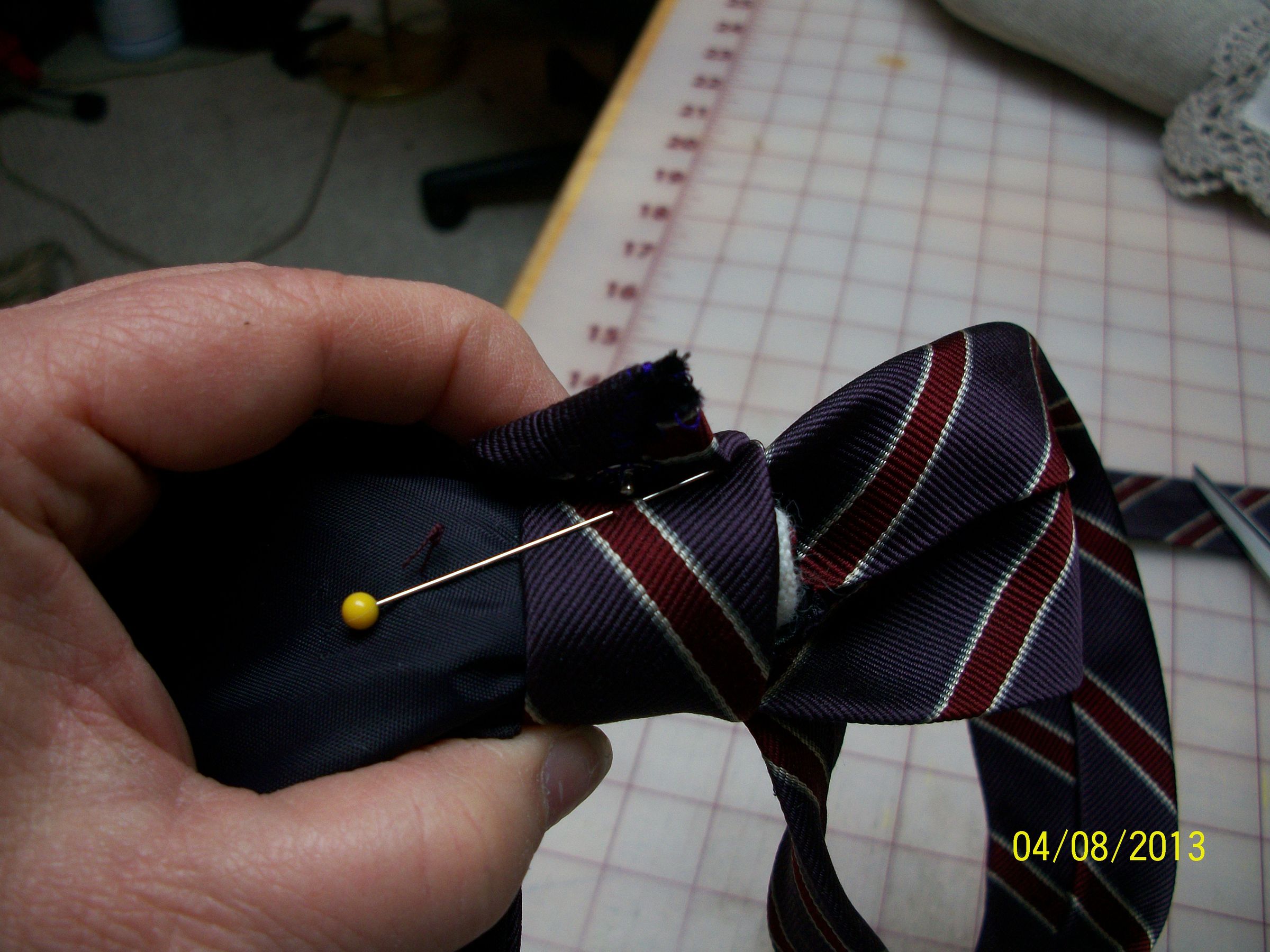 *REPURPOSED* Women's FASHION Tie - PURPLE : 7 Steps (with Pictures ...