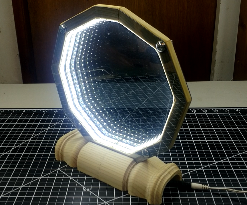 Make a 2 Sided, Desktop Infinity Mirror : 14 Steps (with Pictures ...