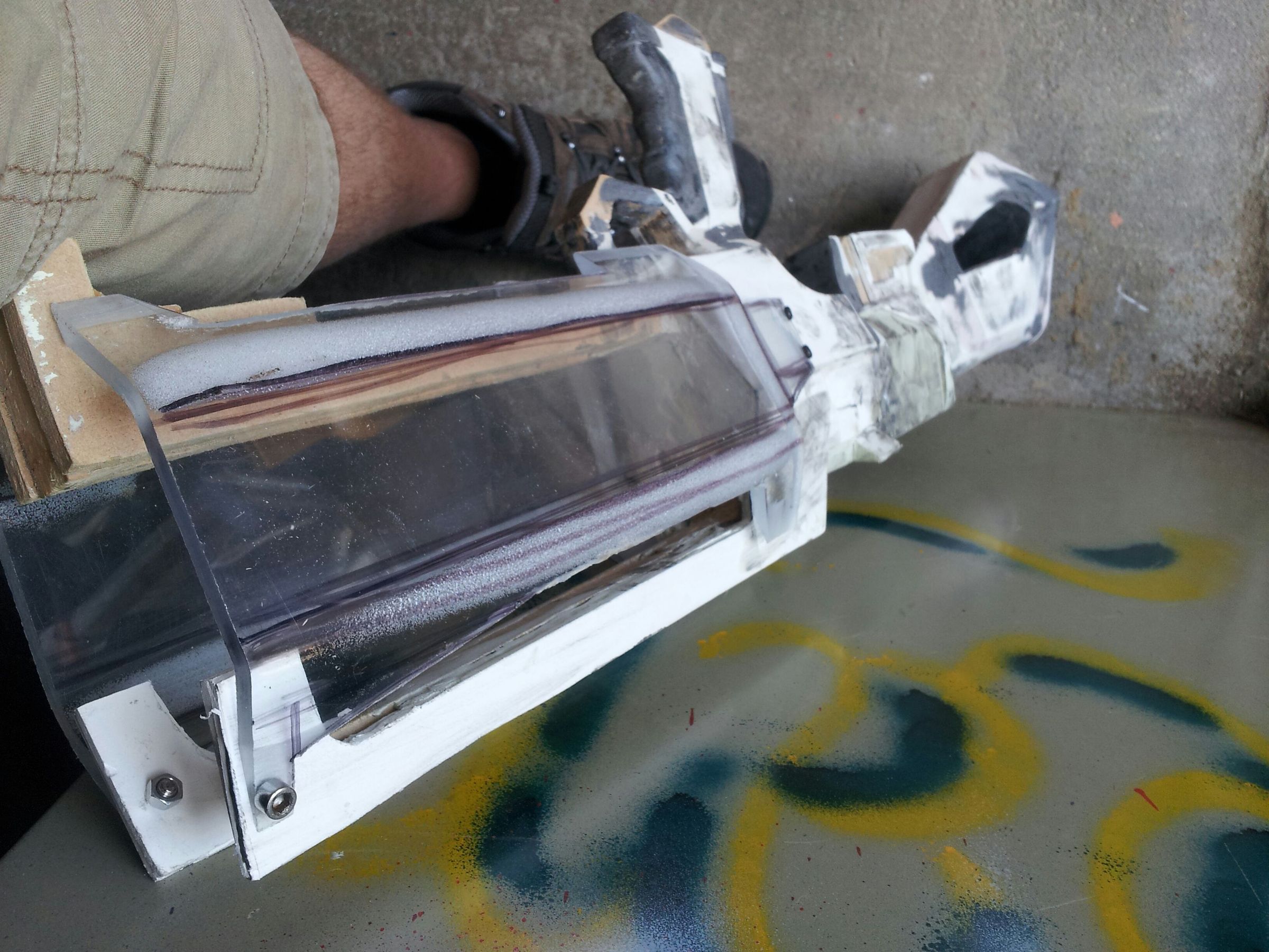 Borderlands Concept Assault Rifle Prop Replica : 14 Steps (with ...