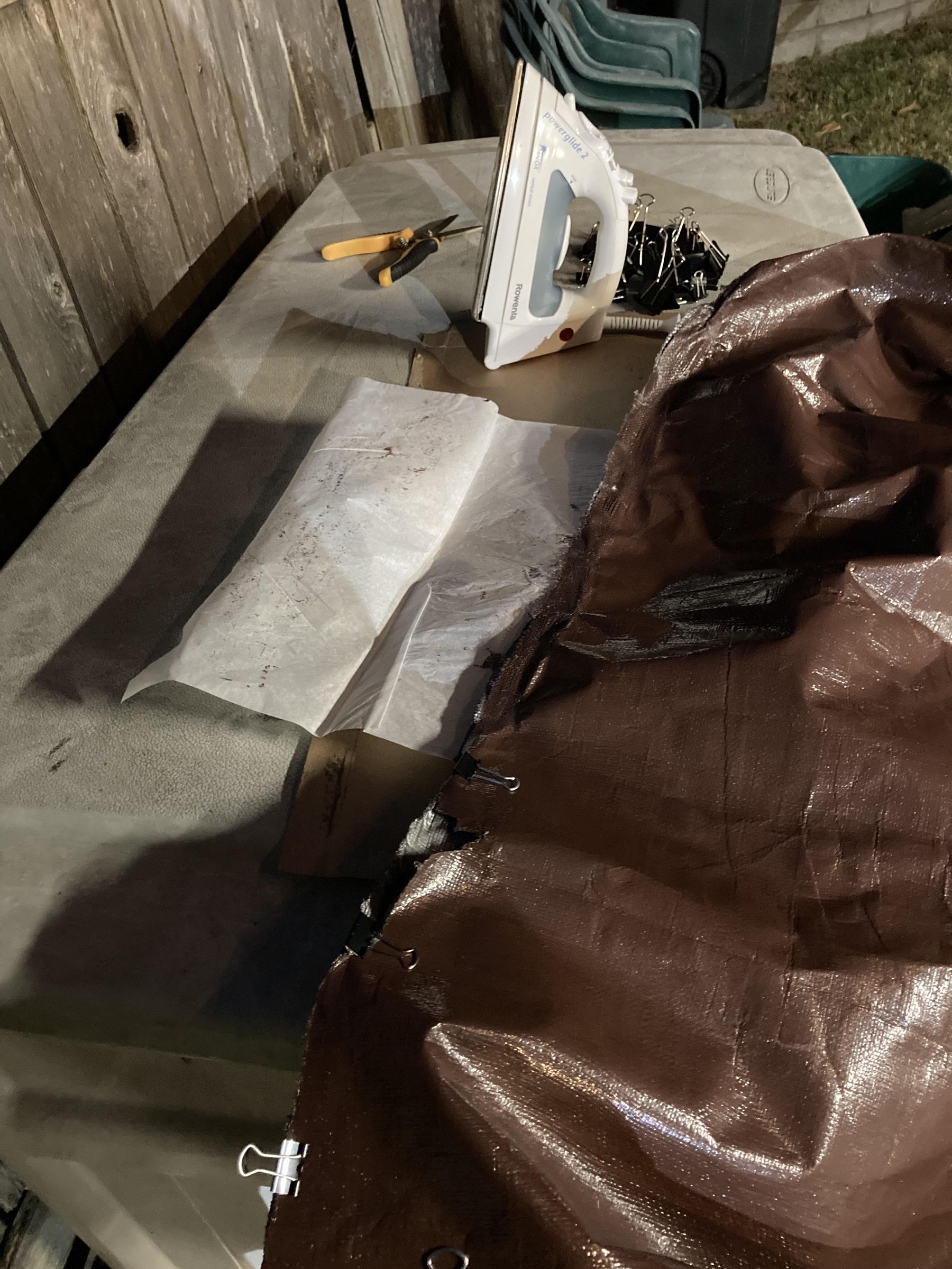 Tarp Outdoor Patio Furniture Cover- With Fused Tarp Seams by Melting ...