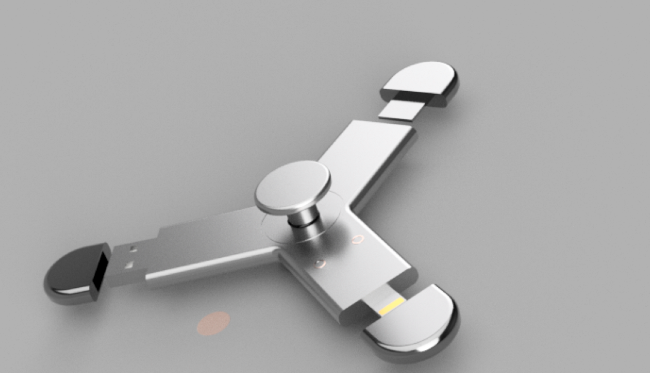 Super Practical Spinner With Power Bank, USB Drive and Micro SD Reader ...