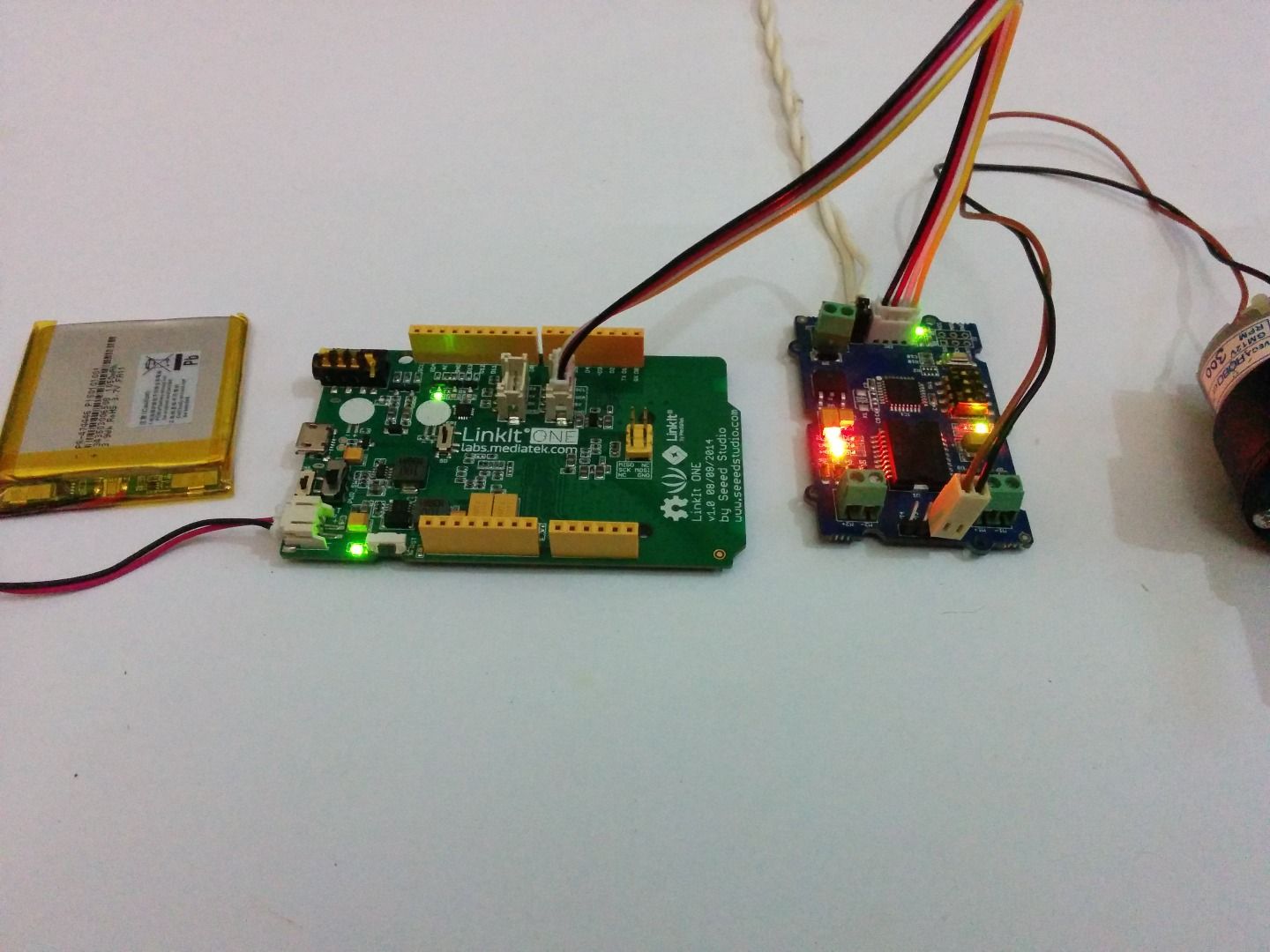 Getting Started With the LinkIt One - DC Motors : 4 Steps - Instructables