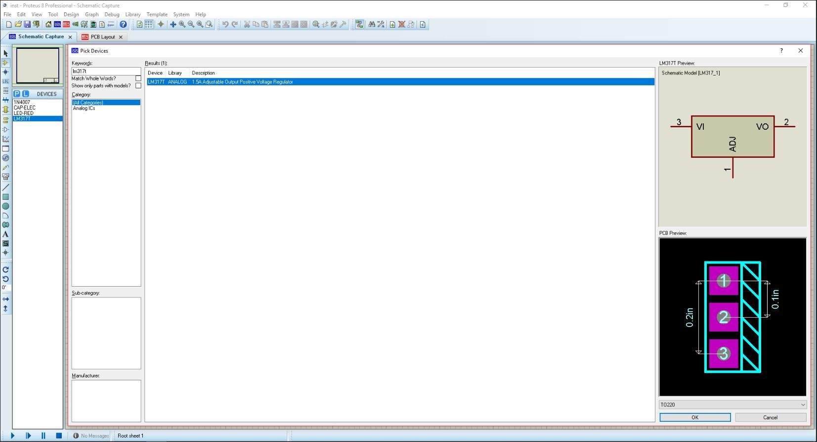 Simulating Designing of Circuits+PCB on Proteus : 10 Steps - Instructables