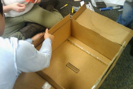 How to Build a Cardboard Ottoman With Storage : 7 Steps (with Pictures ...