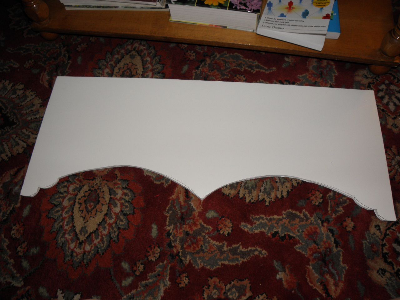Cheap and Easy Fabric Covered Window Cornice (with Pictures ...