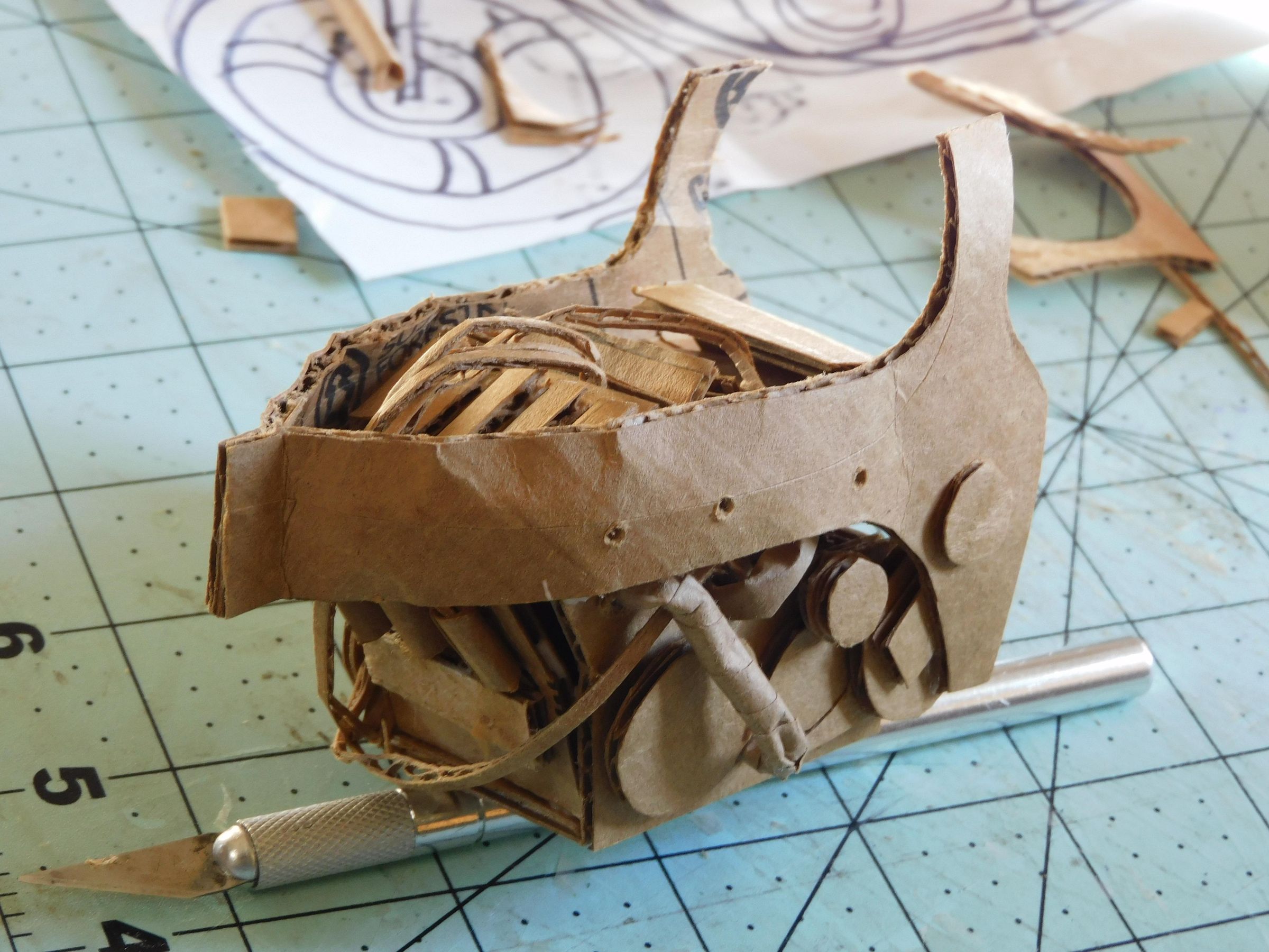 Cardboard Suzuki Hayabusa Chassis : 17 Steps (with Pictures ...