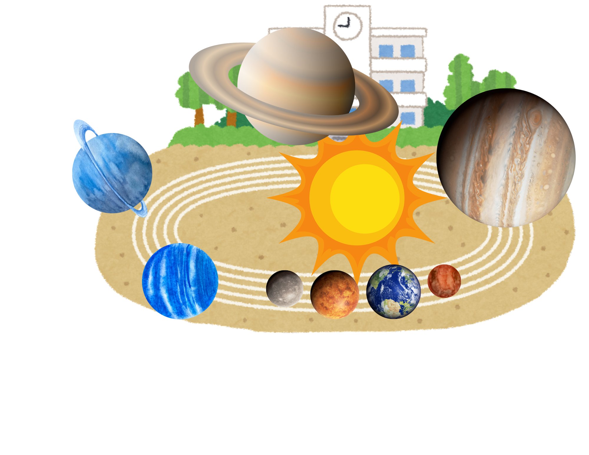 "Scale" Interactive Solar System Model for Your Schoolyard : 4 Steps ...
