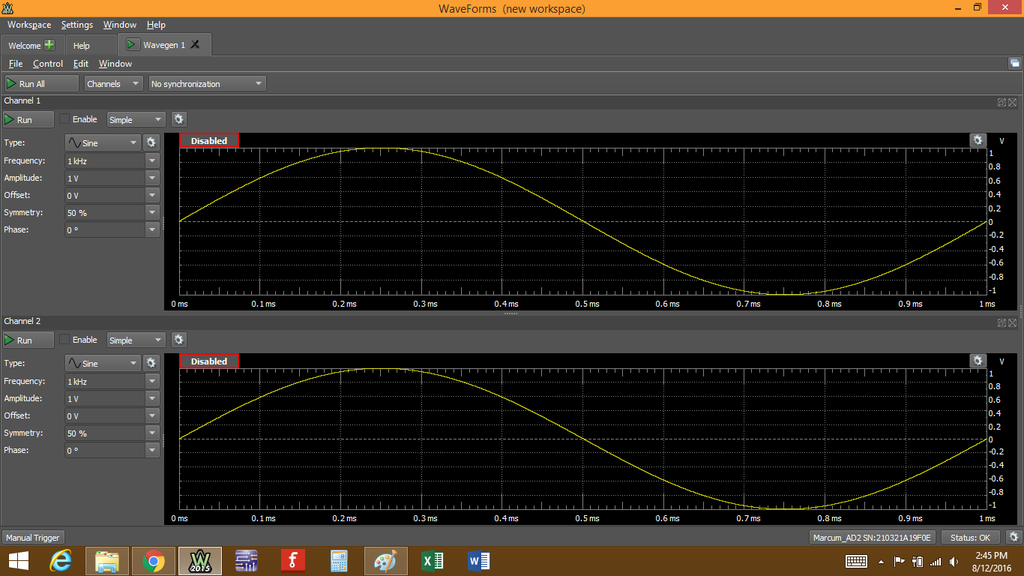 Using The Waveform Generator With The Analog Discovery 2 11 Steps Instructables