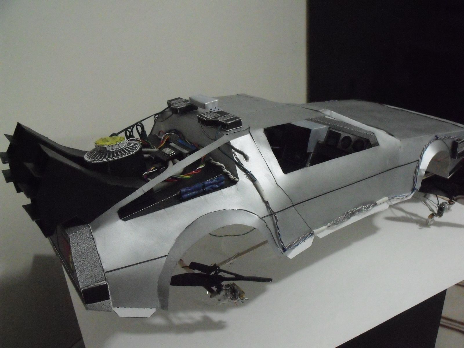 Paper Flying RC Back to the Future Delorean (made of Paper) (with ...