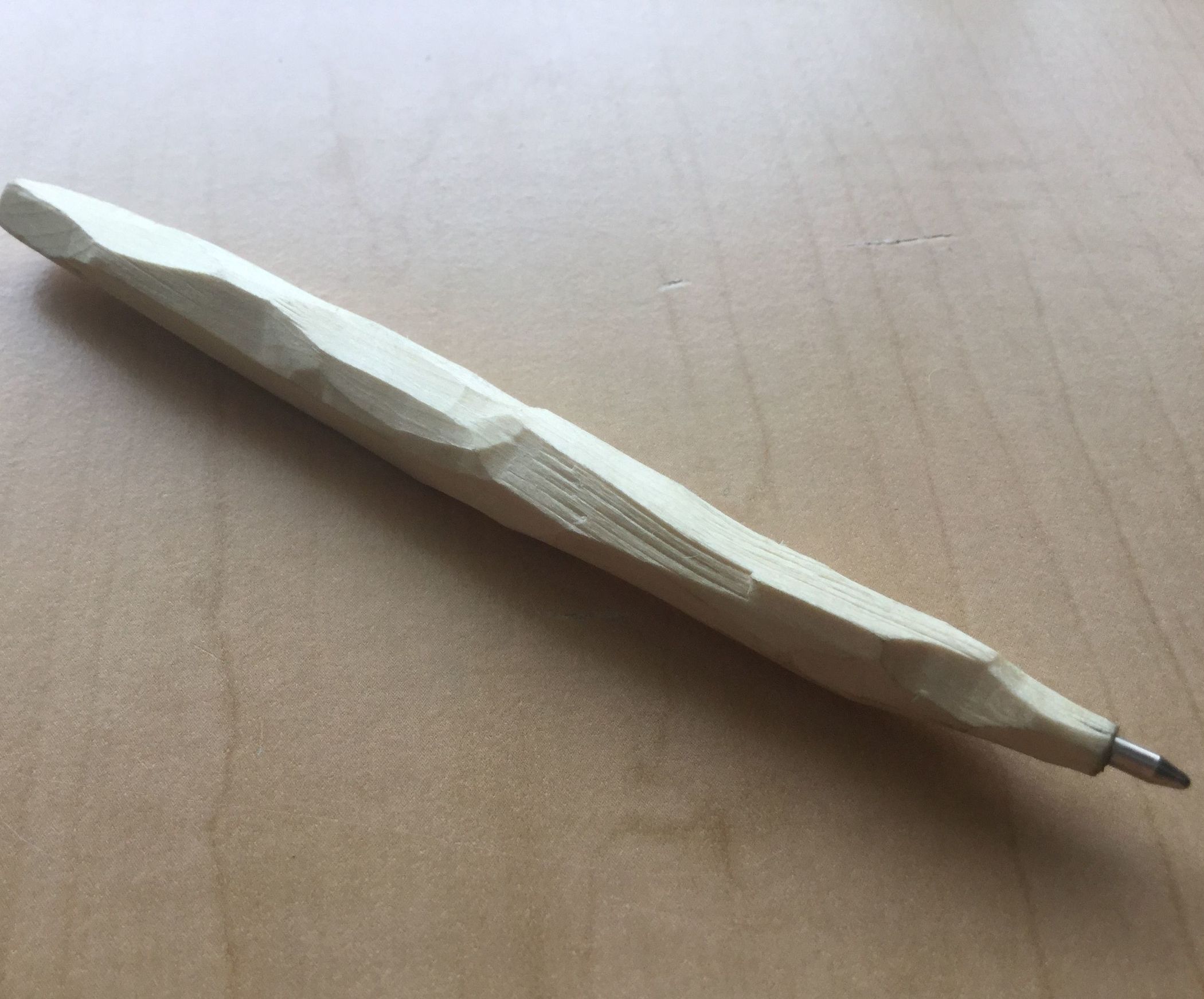 Wooden Ink Pen Made by Whittling : 6 Steps - Instructables