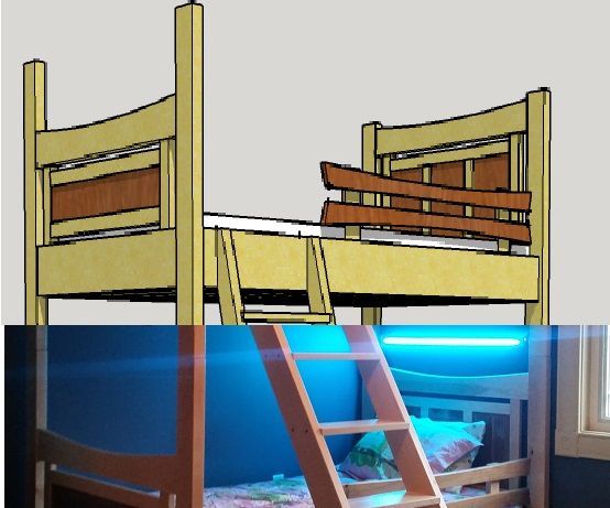 Modern Bunk Beds - Concept - Virtual Design - Fabrication : 4 Steps ...