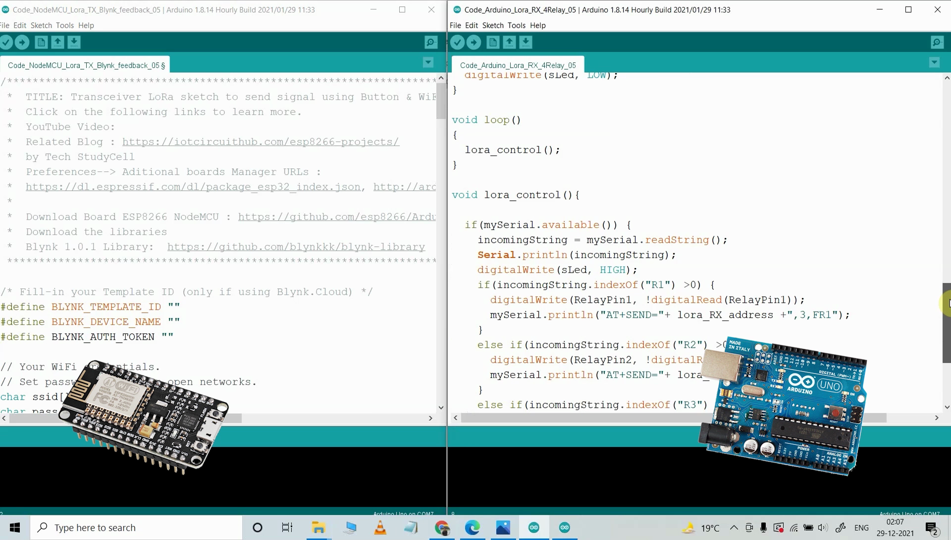 LoRa IoT Project With Arduino ESP8266 Control Relay Using Blynk : 15 ...