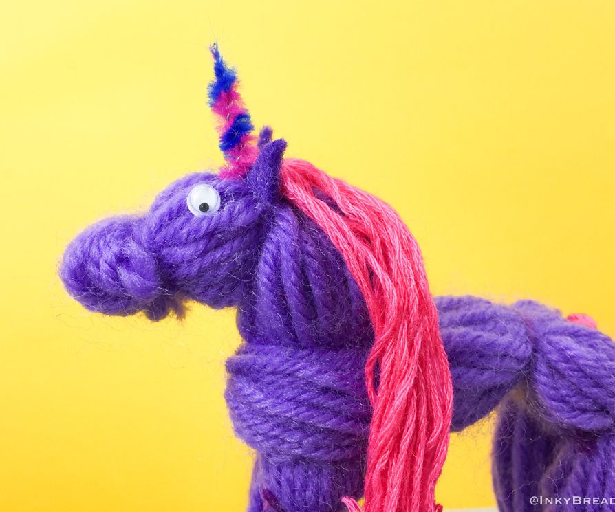 Mini Yarn Unicorn (or Horse) : 14 Steps (with Pictures) - Instructables