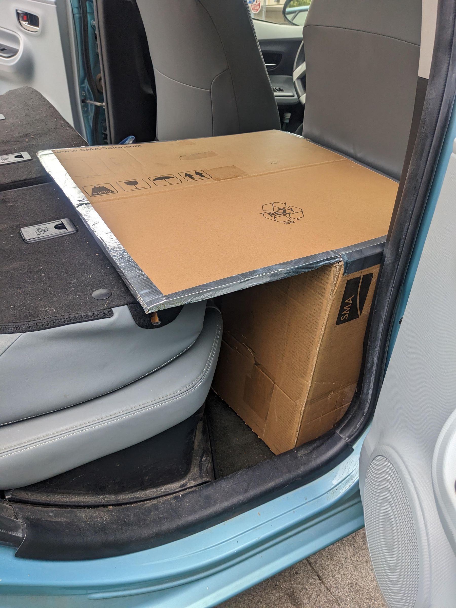 Cardboard Fold-flat Headrest to Extend Legroom for Sleeping in Your Car ...